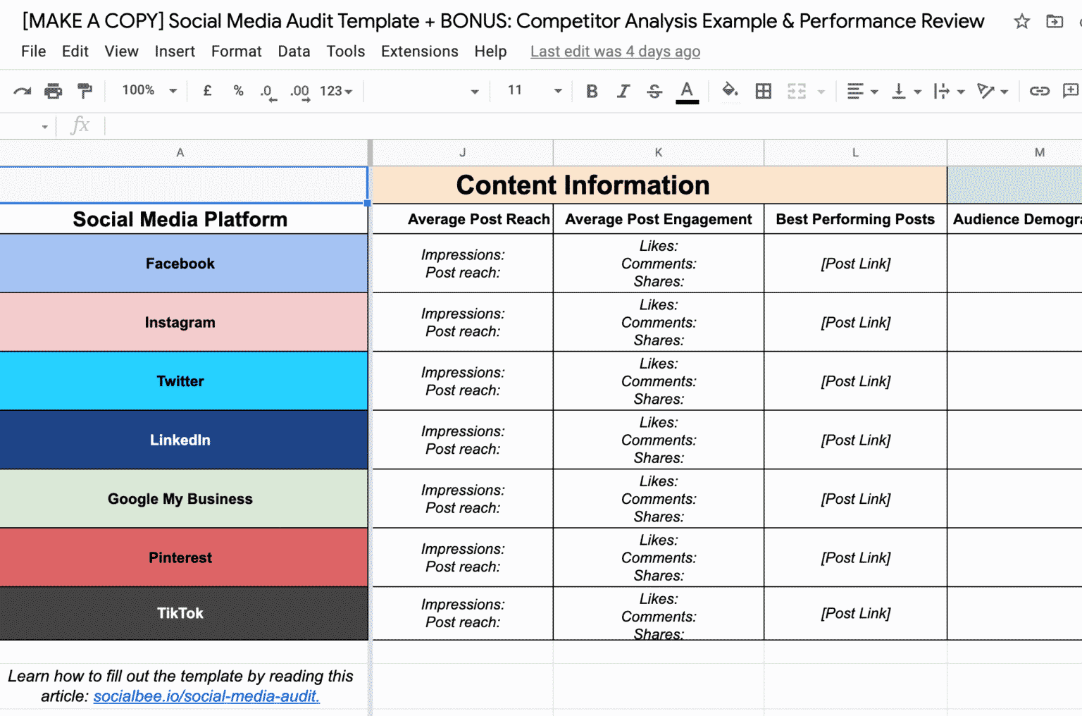 The free social media strategy template you need - SocialBee