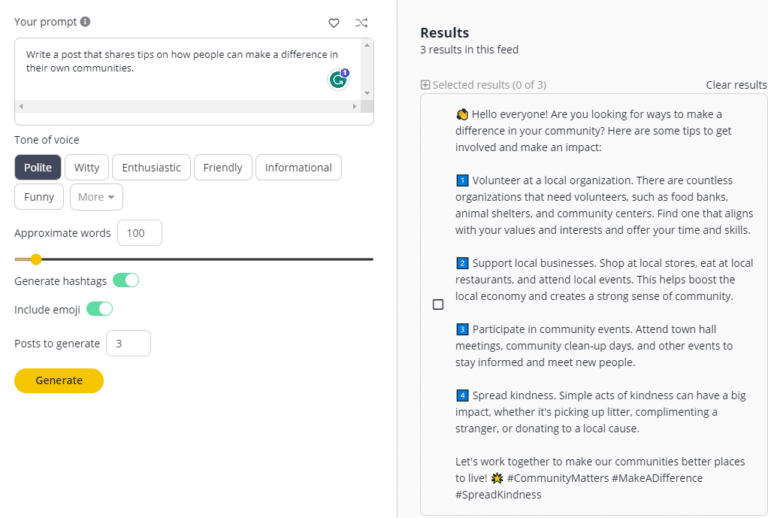 1000+ AI & ChatGPT Prompts for Social Media Post Generation - SocialBee