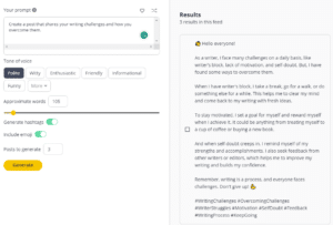 1000+ AI & ChatGPT Prompts for Social Media Post Generation - SocialBee