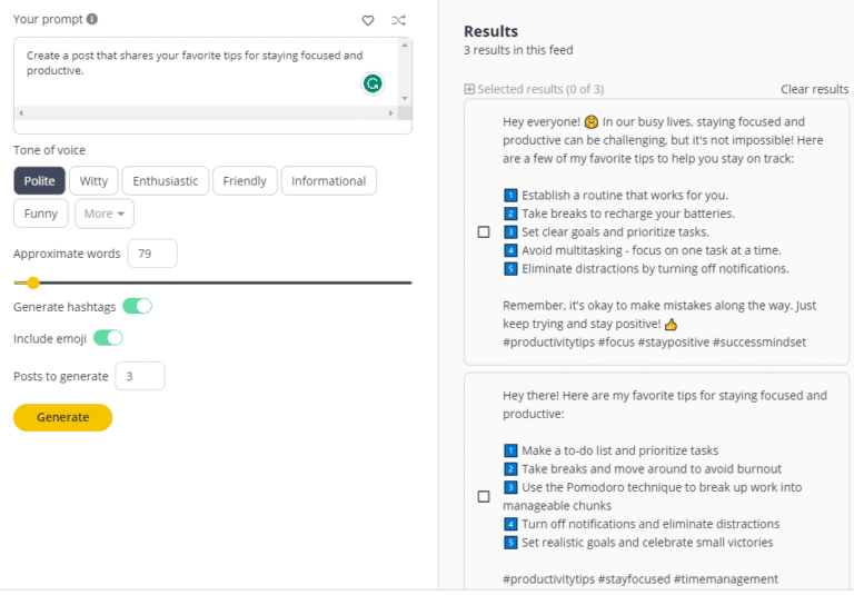 1000+ AI & ChatGPT Prompts for Social Media Post Generation - SocialBee