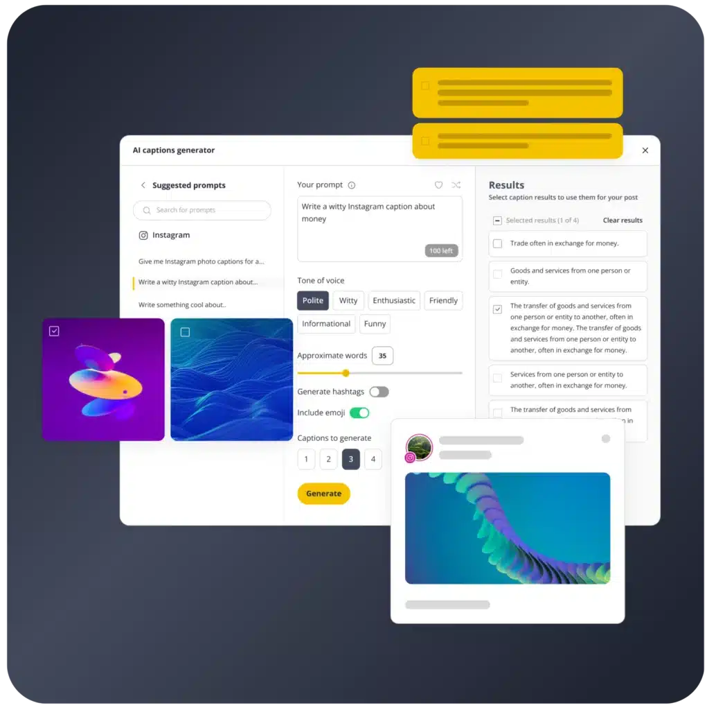 Free AI Social Media Post Generator SocialBee SocialBee