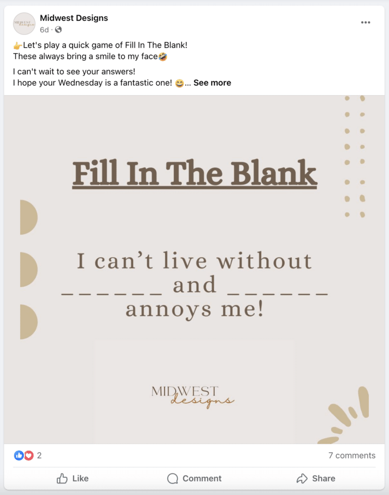 15 Interactive Facebook Posts Ideas to Try + Examples - SocialBee