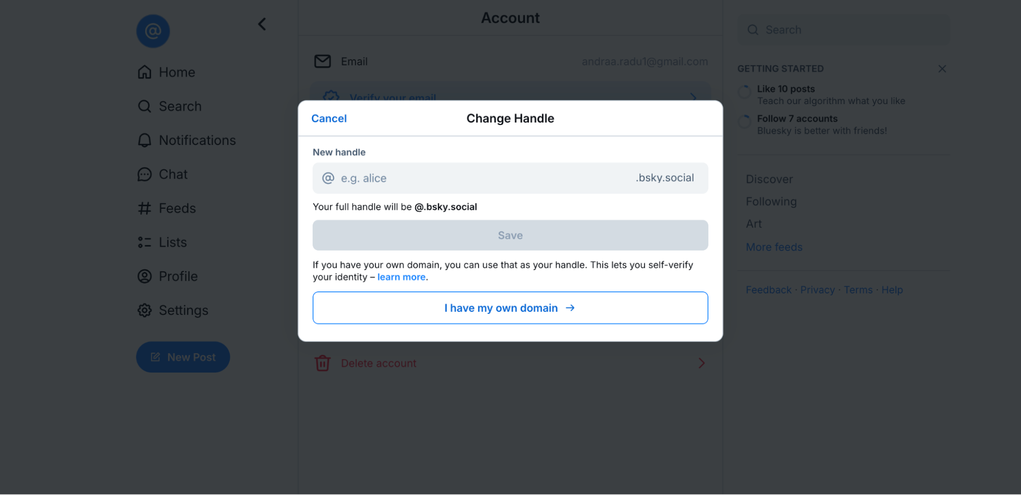 How to change your Bluesky username & set custom domains - SocialBee