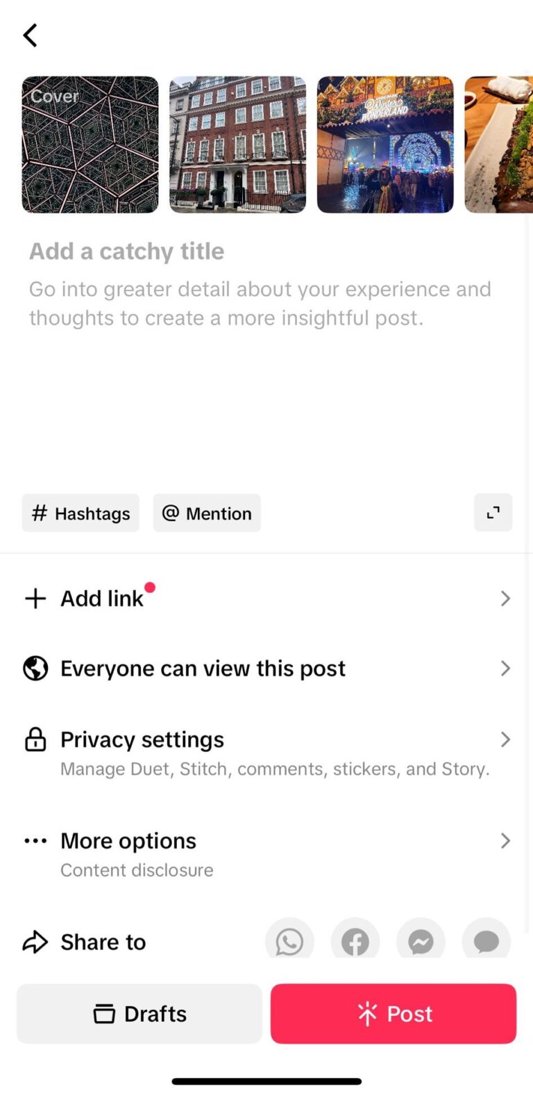 How to make a slideshow on TikTok - SocialBee